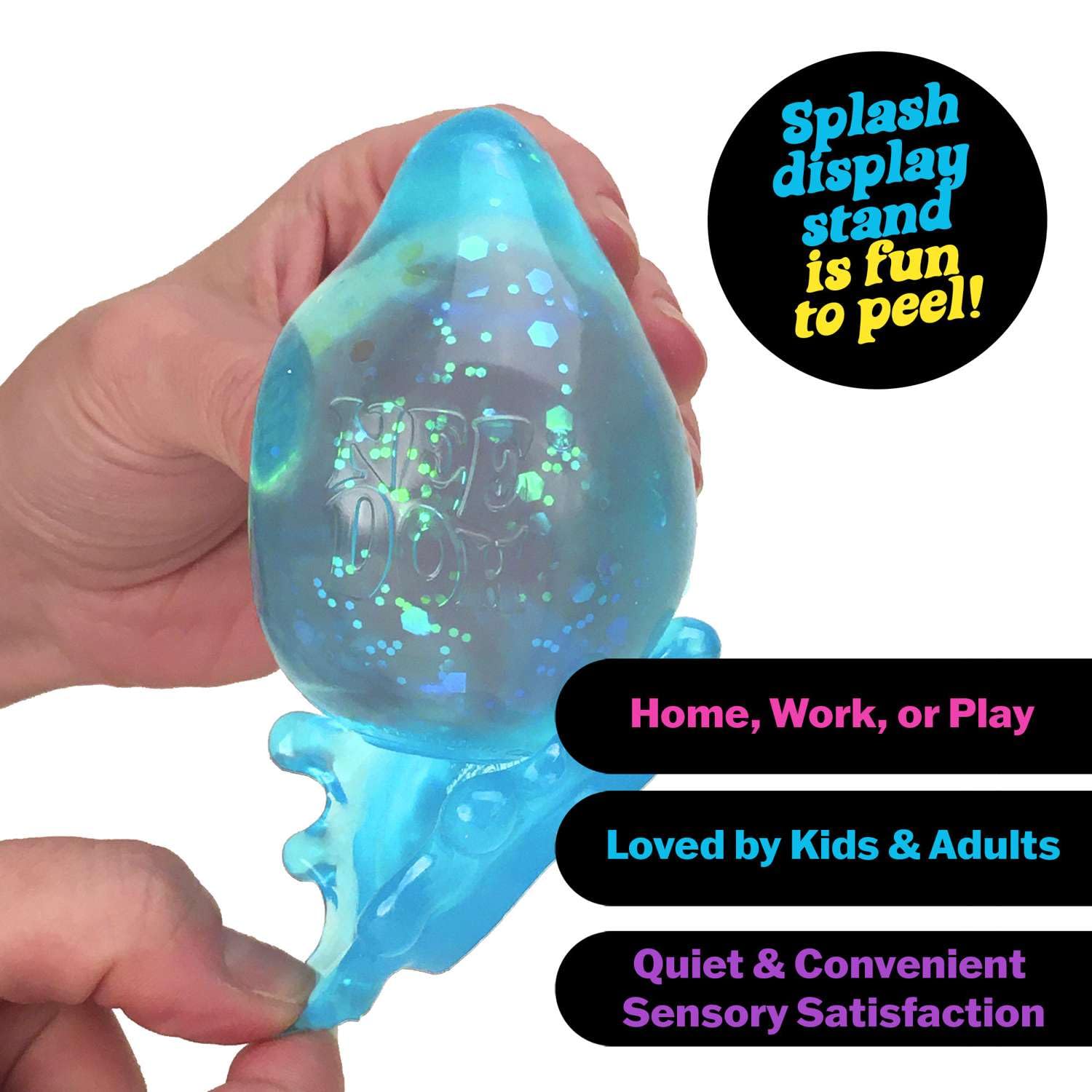 Schylling NeeDoh Dream Drop - Sensory Squeeze Toy with Dreamy Smooth Squeeze - 3" Tall - Color May Vary (Pack of 1)