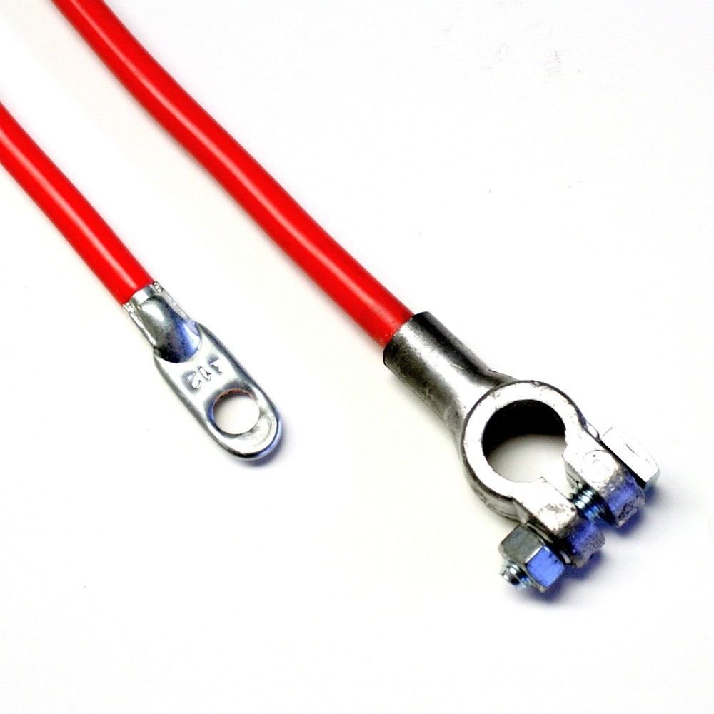 East Penn Deka Top Post Battery Cable 10" Red 4awg