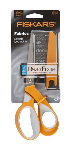 Fiskars Crafts 8185 RazorEdge Softgrip Fabric Shears, 8-Inch