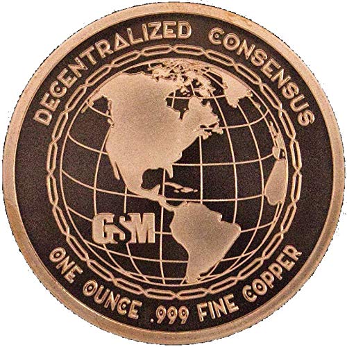 1 oz .999 Pure Copper Round/Challenge Coin (Bitcoin - Cryptocurrency)