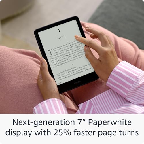 All-new Amazon Kindle Paperwhite (16 GB) β Our fastest Kindle ever, with new 7" glare-free display and weeks of battery life β Raspberry