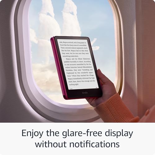 All-new Amazon Kindle Paperwhite (16 GB) β Our fastest Kindle ever, with new 7" glare-free display and weeks of battery life β Raspberry