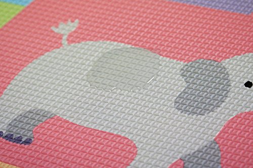 Baby Care Play Mat - Playful Collection (Busy Farm, Medium) - Play Mat for Infants β Non-Toxic Baby Rug β Cushioned Baby Mat Waterproof Playmat β Reversible Double-Sided Kindergarten Mat
