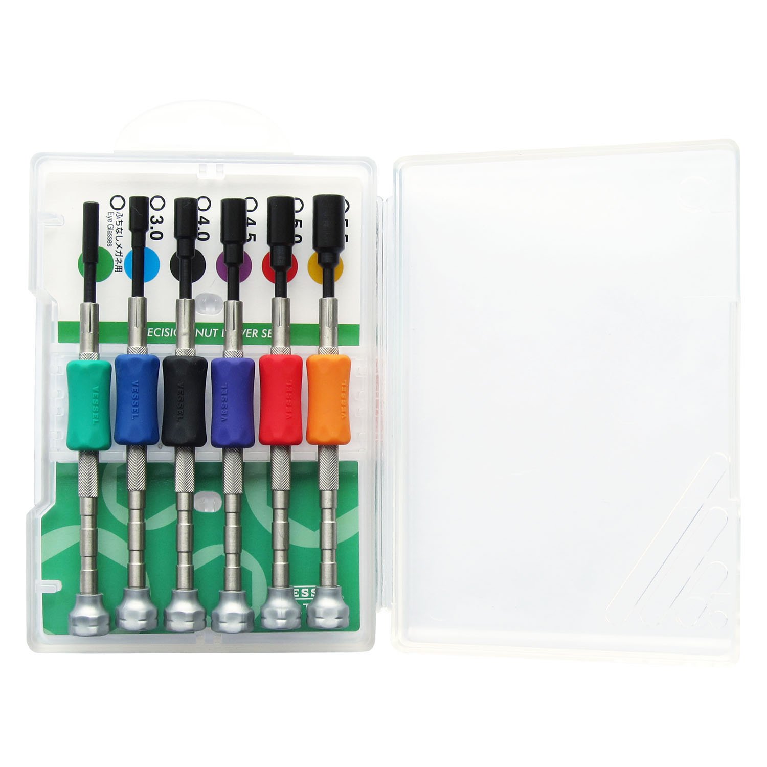 VESSEL Precision Screwdriver Set TD-57 / A/F2.2 / A/F3.0 / A/F4.0 / A/F4.5 / A/F5.0 / A/F5.5