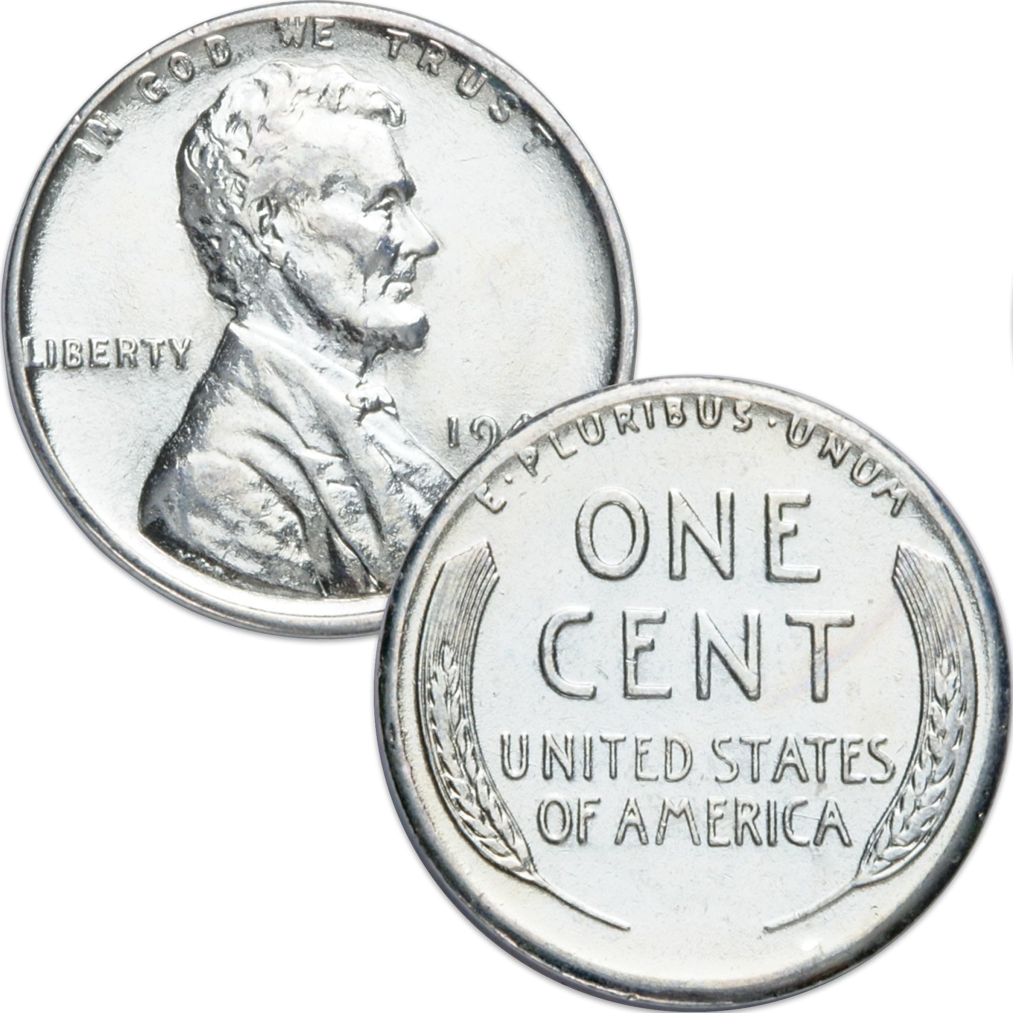 1943 PDS Wartime Steel Lincoln Cent 3-Coin Set