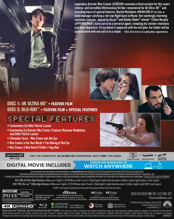 Red Eye [4K UHD + Blu-Ray + Digitial Copy]