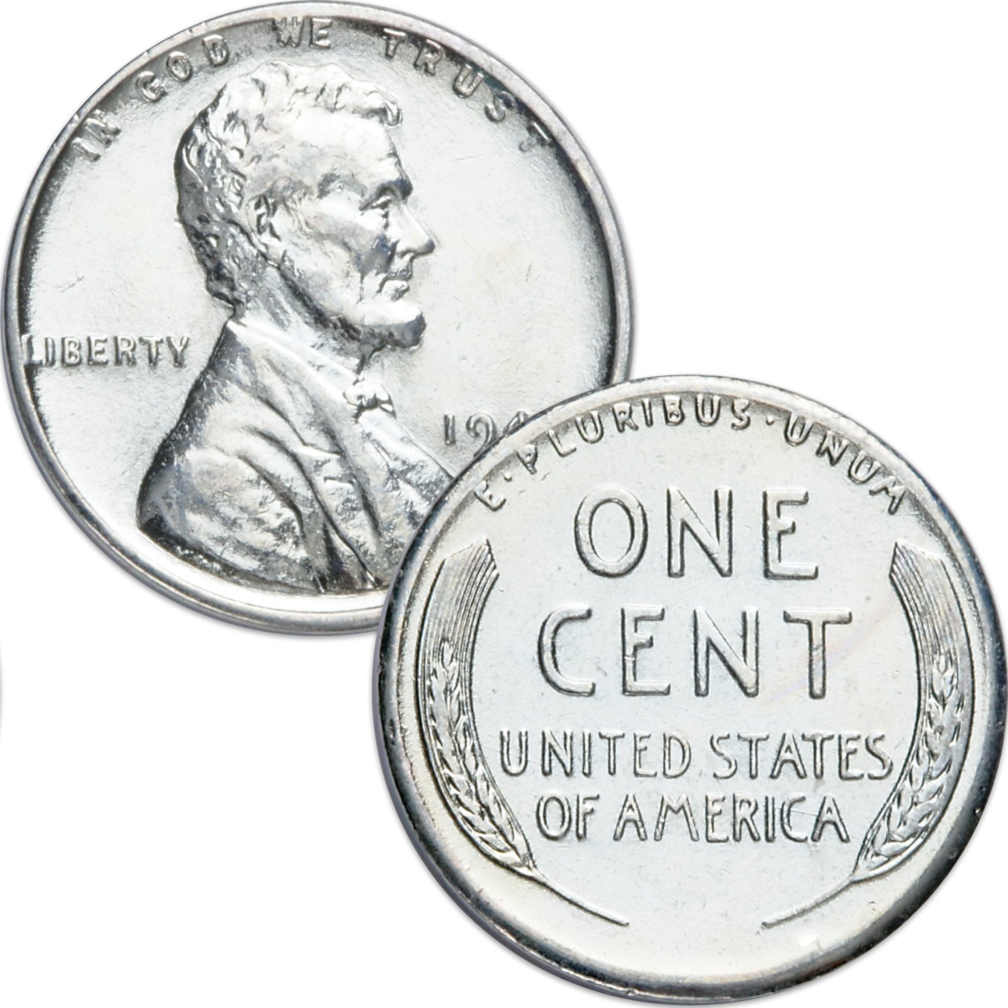 1943 PDS Wartime Steel Lincoln Cent 3-Coin Set