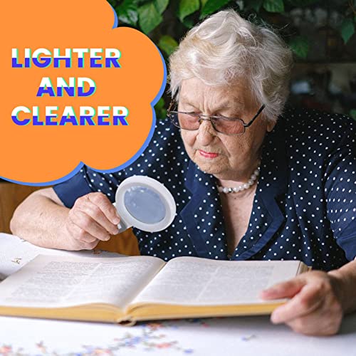 AIXPI 30X 10X Magnifying Glass with Light and Stand, Large Lighted Magnifying Glass 18 LED Illuminated Handheld Magnifier Folding for Reading, Close Work, Coins, Jewelry, Macular Degeneration