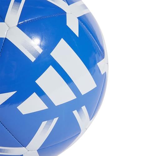 adidas Unisex Starlancer Club Soocer Ball, Blue/White, 4