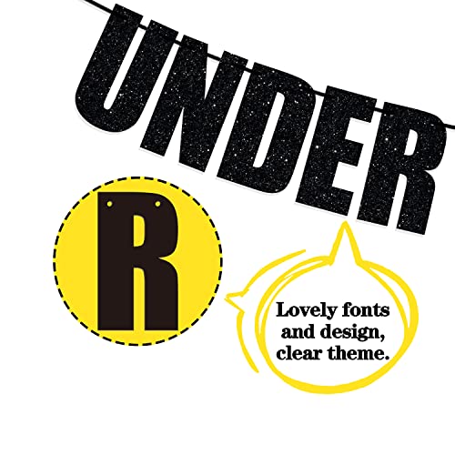 I Understood The Assignment Banner, I am Done / Congrats Grad Bunting Sign, Class of 2023 Graduation Party Decoration Supplies, Black Glitter