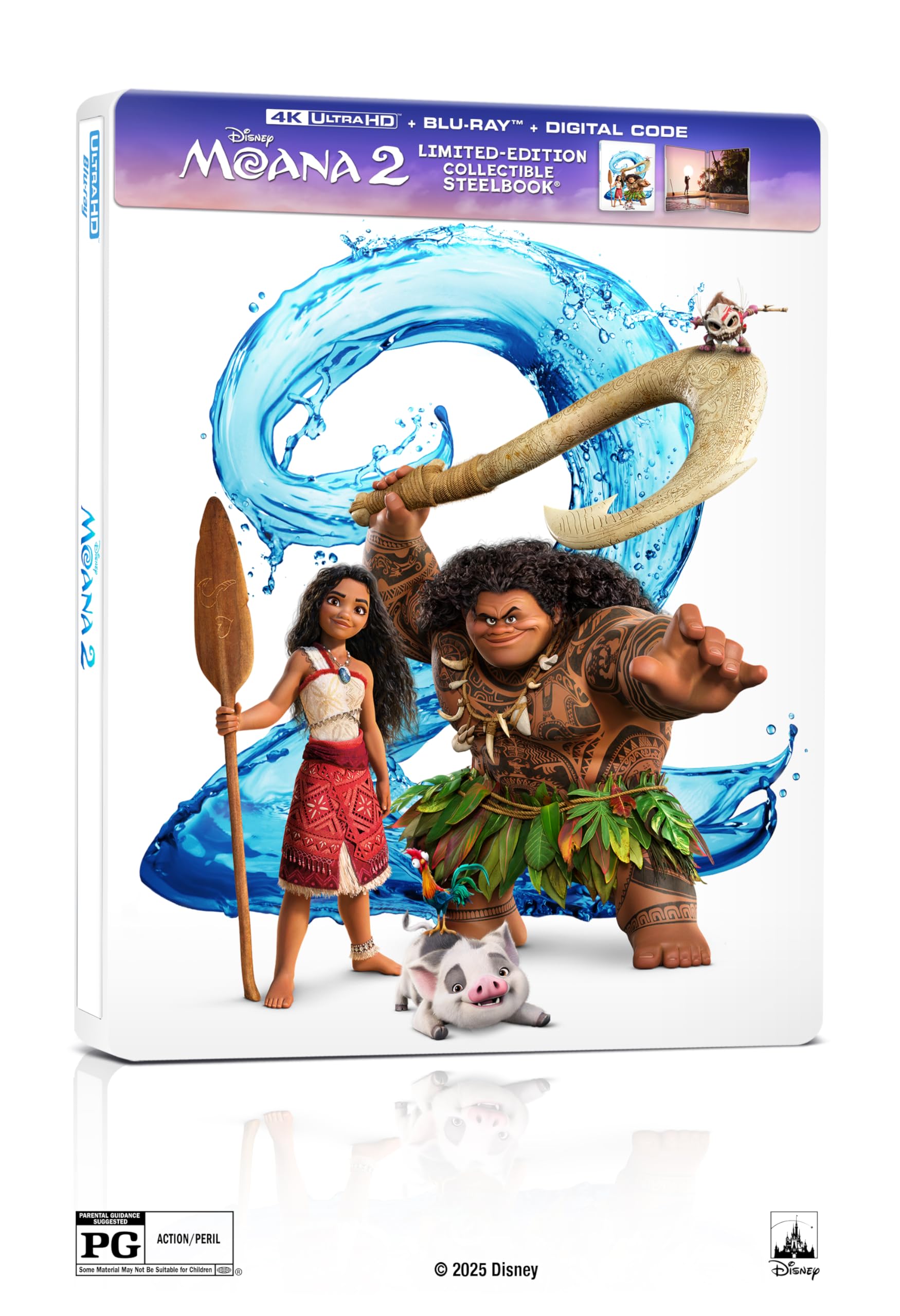 Moana 2 - UHD/BD Combo + Digital + Steelbook [Blu-ray]