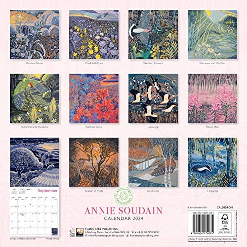 Annie Soudain Wall Calendar 2024 (Art Calendar)