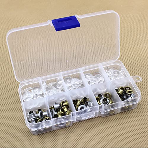 Plastic Organizer Box 10 Grids Craft Storage with Adjustable Dividers, Bead Organizer Fishing Tackles Box Crafts Thread Organizer, Clear Plastic Organizer Box Storage Container Jewelry Box E