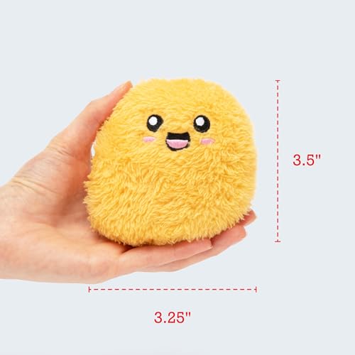 Emotional Support Chicken Nuggets by Relatable, Cuddly Easter Stuffed Animals and Toys, Squishy Toys and Plushies, Great Easter Basket Stuffers for Teens, Includes 5 Plushies with Carrying Basket