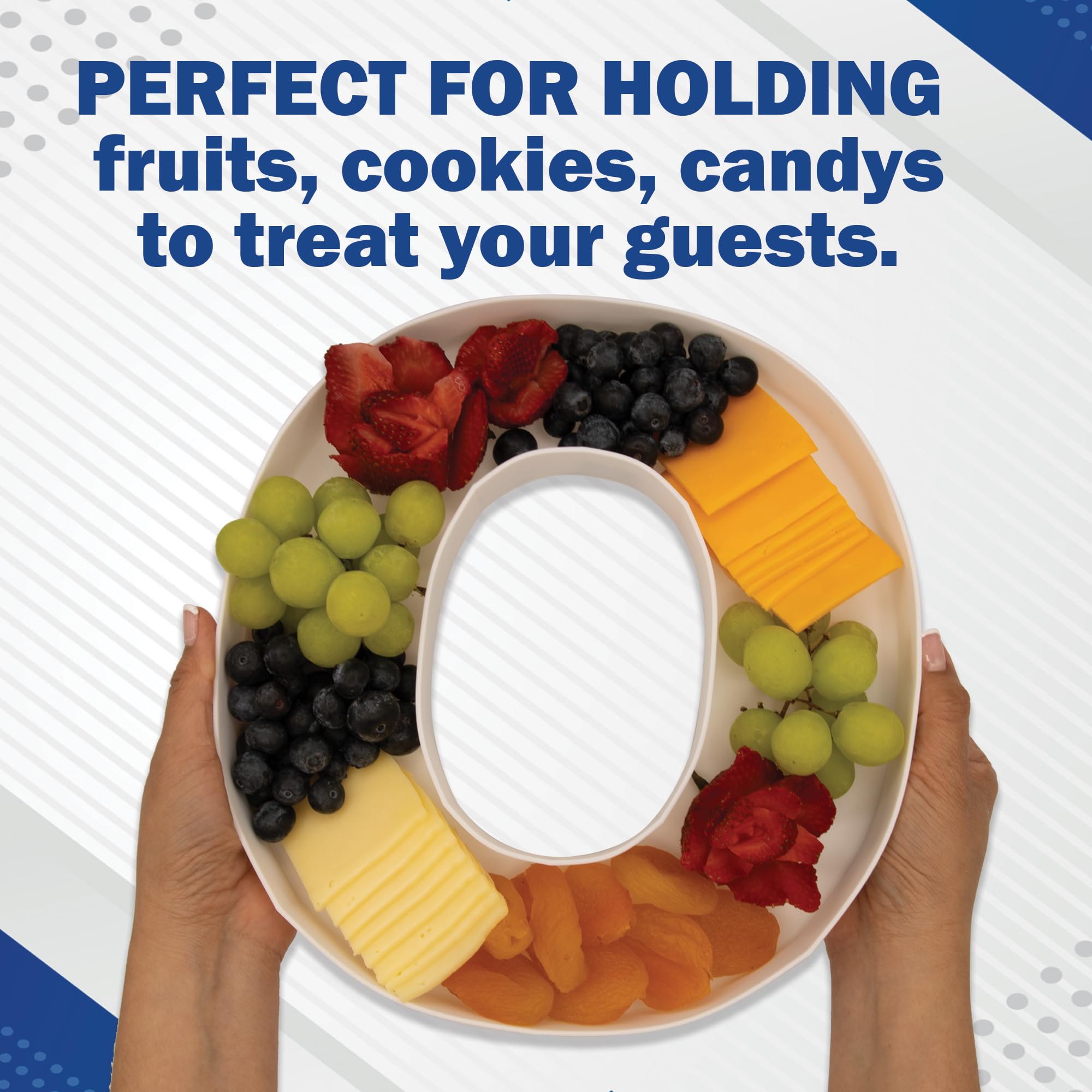 10" Reusable Plastic Box Form Tray Display for Treats, Charcuterie, Cake Pop, Candy, Charcuterie Box, Custom Charcuterie Letters Fillable - Reusable Letter Box - (White Plastic, S)