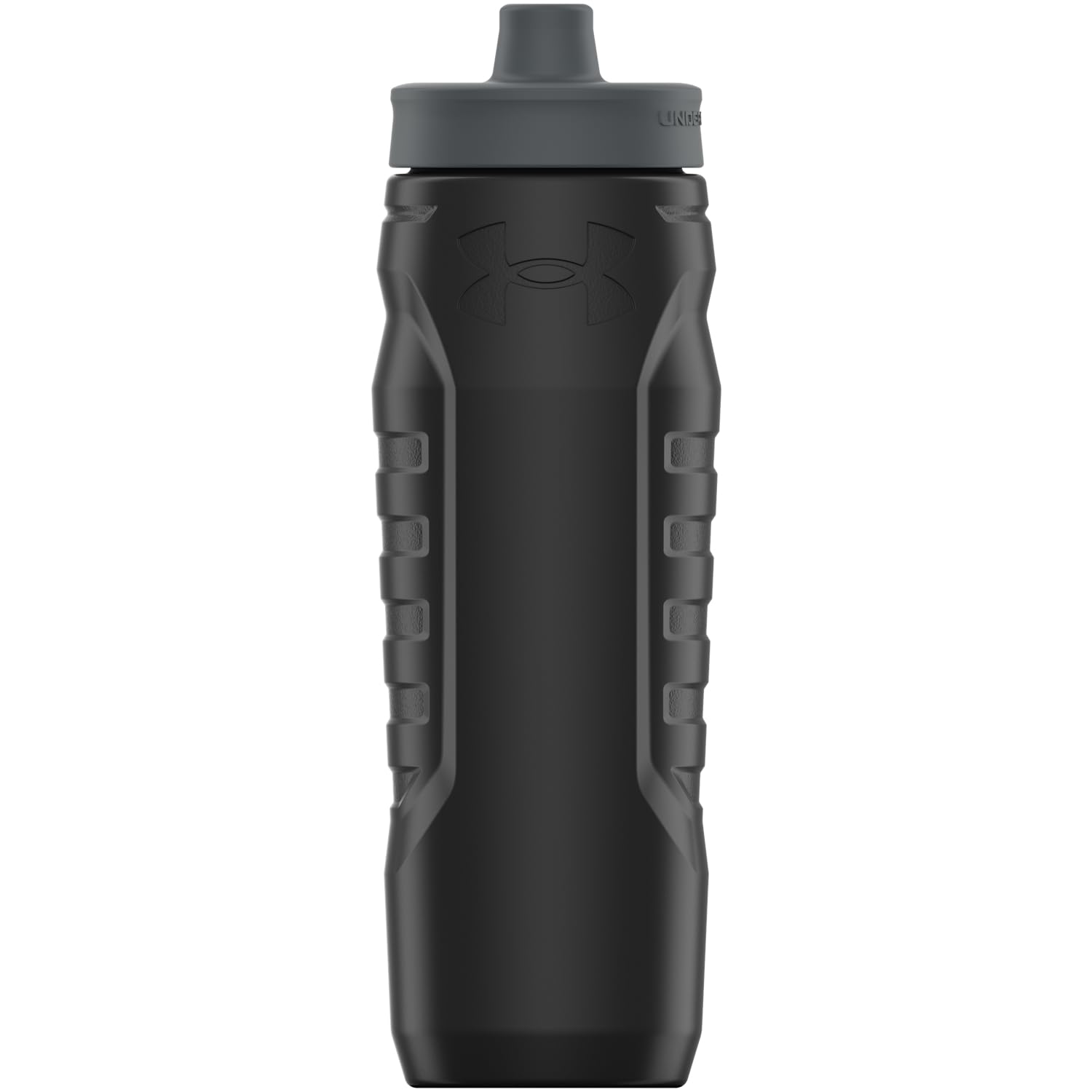 Under Armour Squeeze Water Bottles, 32 oz Water Bottles, Sideline Sports Water Bottle with Quick-Shot Lid, Quick & Easy Hydration, Gym Water Bottles, Squeeze Bottle, 1 32oz Bottle