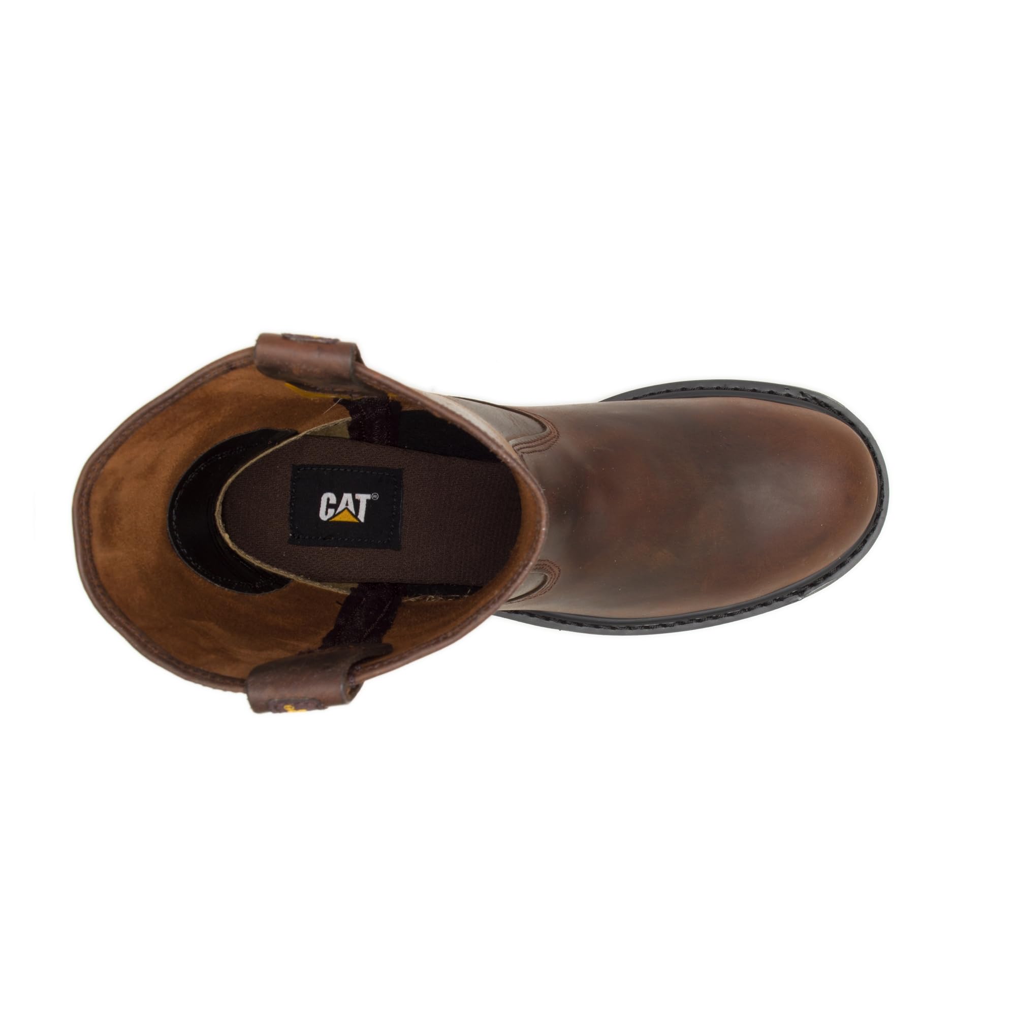 Cat Footwear Men's Revolver Pull-on Soft Toe Work Boot, Brown, 10.5