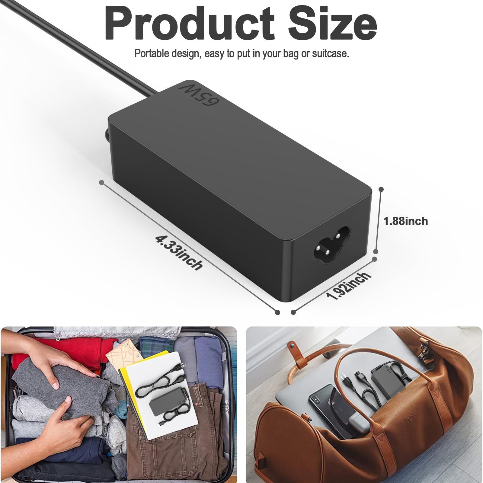 Replacement for 65W Lenovo Laptop Charger USB C ;for Lenovo ThinkPad T480s T580s T490 E480 E580 Chromebook C330 S330 100e 300e 500e,Yoga C930 C940 720 Power Supply Adapter Cord