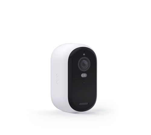 Arlo Essential Wireless Hd Security Camera, 2nd Generation, Outdoor & Indoor Wireless Camera with Color Night Vision - White, 1-Pack, VMC2050 (Renewed)