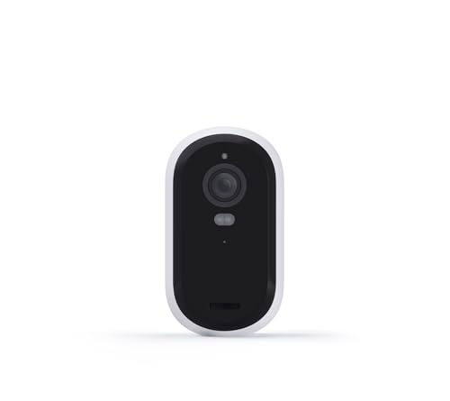 Arlo Essential Wireless Hd Security Camera, 2nd Generation, Outdoor & Indoor Wireless Camera with Color Night Vision - White, 1-Pack, VMC2050 (Renewed)