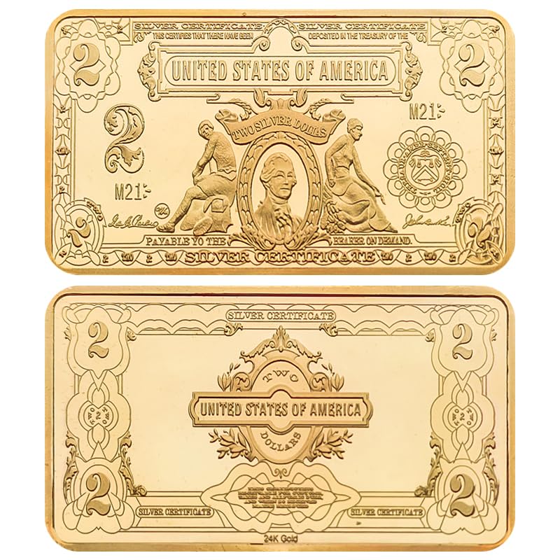 4pcs/lot US 1899-1901 Dollars Challenge Gold Plated Bar with Coin Holder America Collectables Coin Bullion Set Box (Gold)