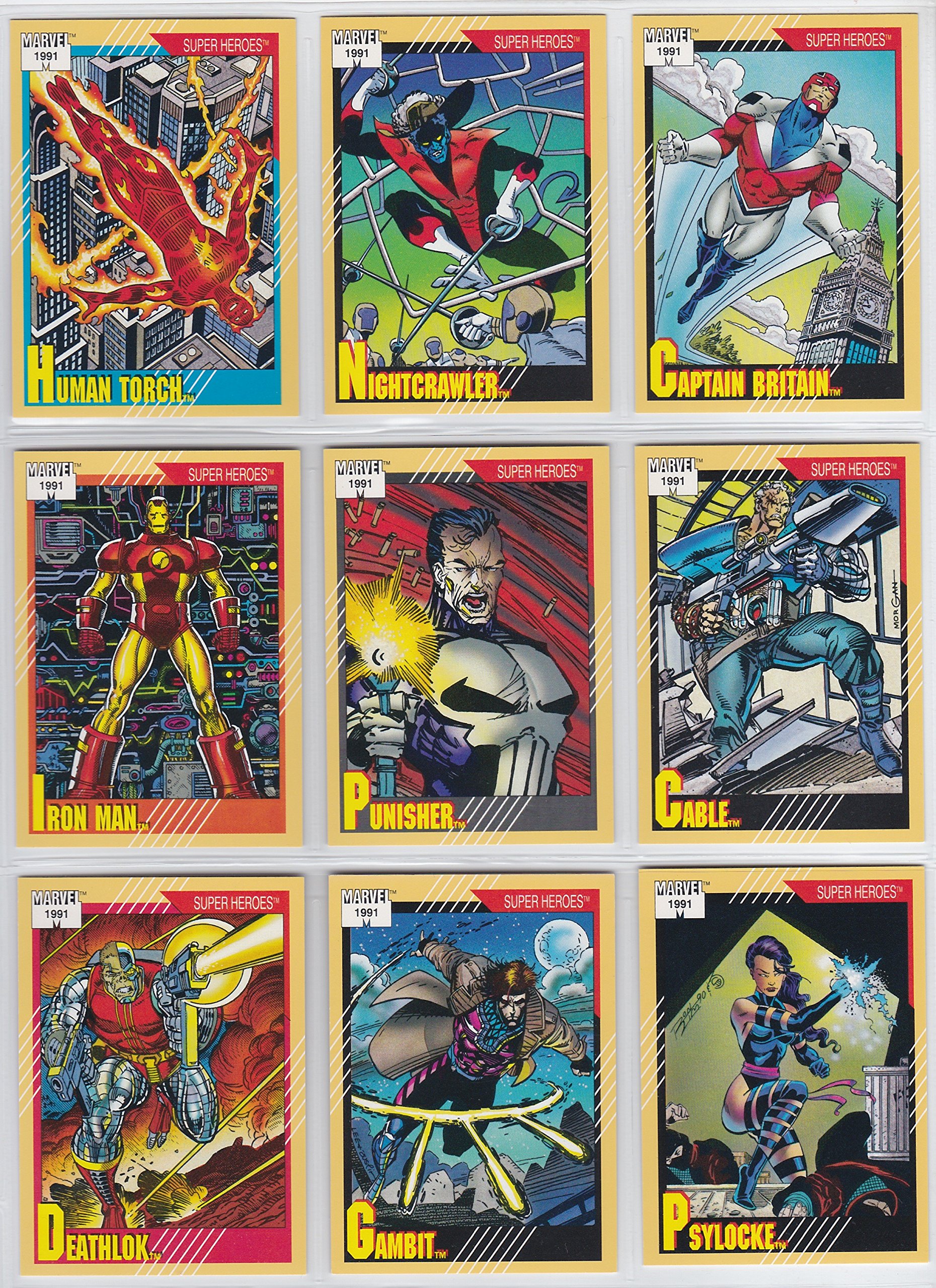 Impel 1991 Marvel Universe Series II Base Set of 162 Trading Cards NM/M Spider-Man, X-Men