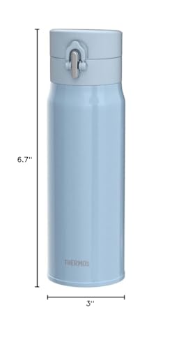Thermos JOH-500 LB Vacuum Insulated Portable Mug, 16.9 fl oz (500 ml), Light Blue