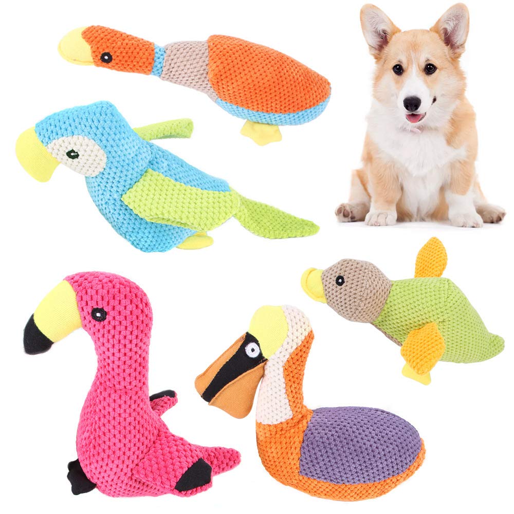 BBEART Pet Toys, Dog Squeaky Toys Puppy Chew Toys Durable Interactive Toys for Small Medium Large Dogs (Duck)