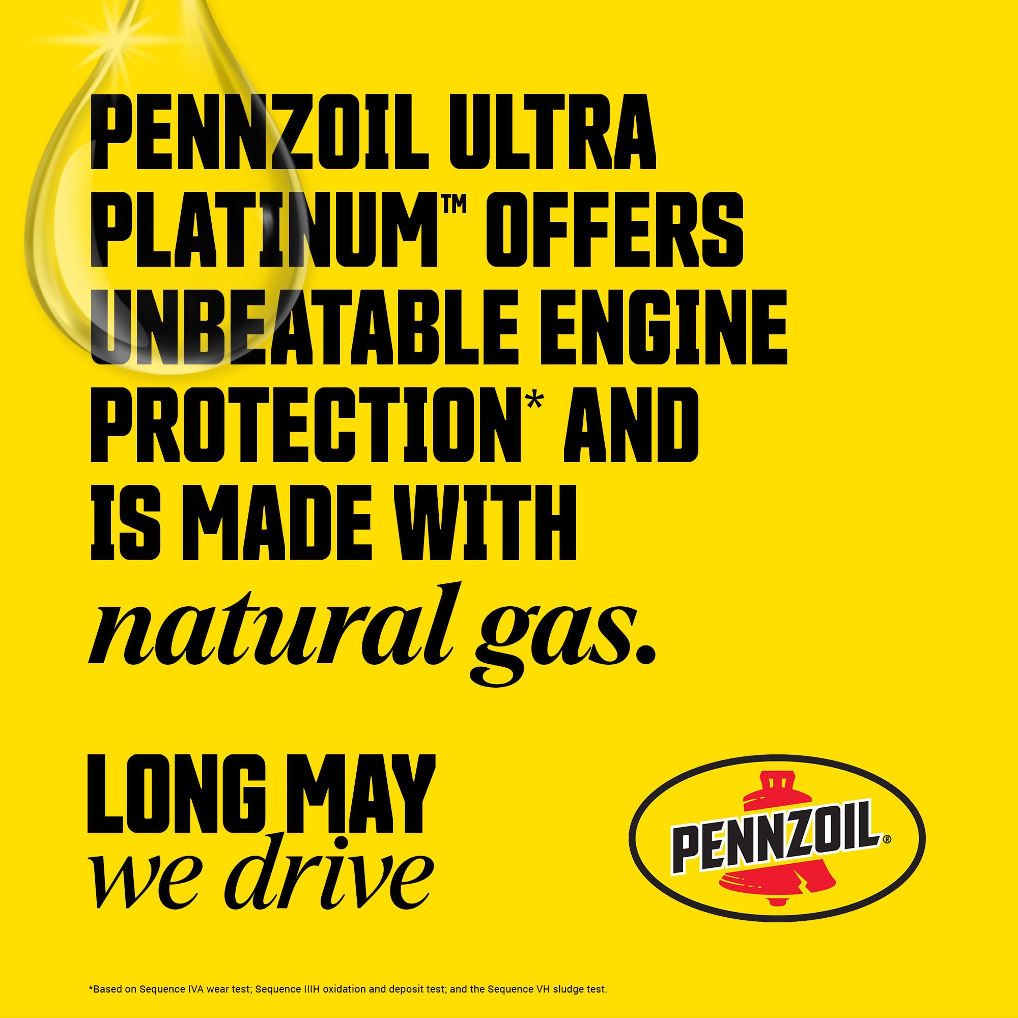 Pennzoil Ultra Platinum Full Synthetic 0W-40 Motor Oil, 1 Quart (6 Pack)