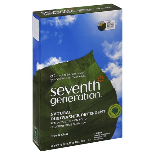 Seventh Generation Free and Clear Dishwasher Detergent Powder 75 oz