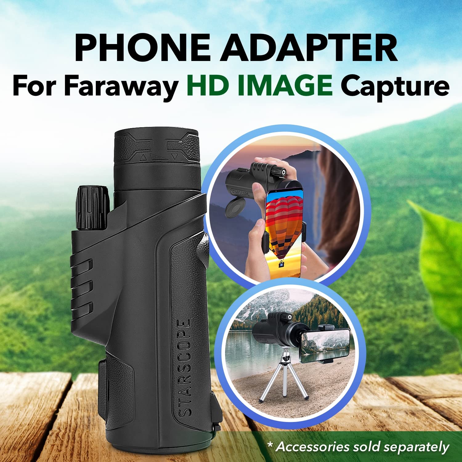 STARSCOPE Monocular G3 - Long-Range 10x42 High Powered Monocular for Bird Watching, Hunting, Sports, and More | Small Monocular for Adults with BAK4 Prism and Wide Field of View