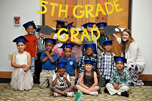 5th Grade Grad Banner, Gold Glitter 5th Grade Graduation 2022 Decorations, Boy Girl Kids Fifth Grade Graduation Party Decorations SuppliPerfect for 5th grade graduation decorations