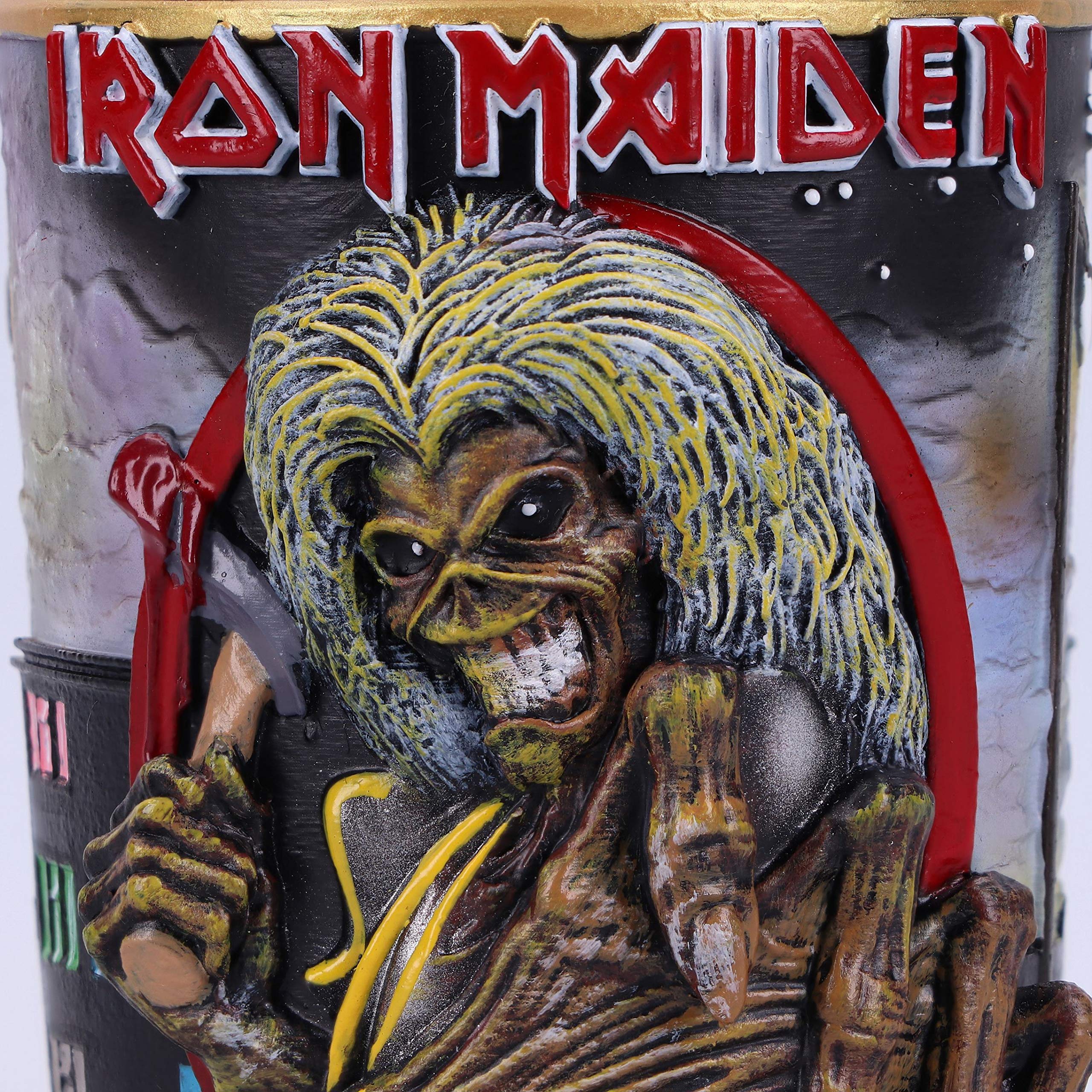 Nemesis Now Officially Licensed Iron Maiden The Killers Eddie Album Shot Glass, Black, 1 Count(Pack of 1)