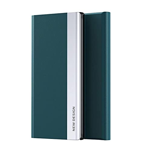 YukeTop Cover for Oppo Reno2 F Case, Smart Flip Case, with Stand, Leather + PC, Cover Protection for Oppo Reno2 F.(Green)