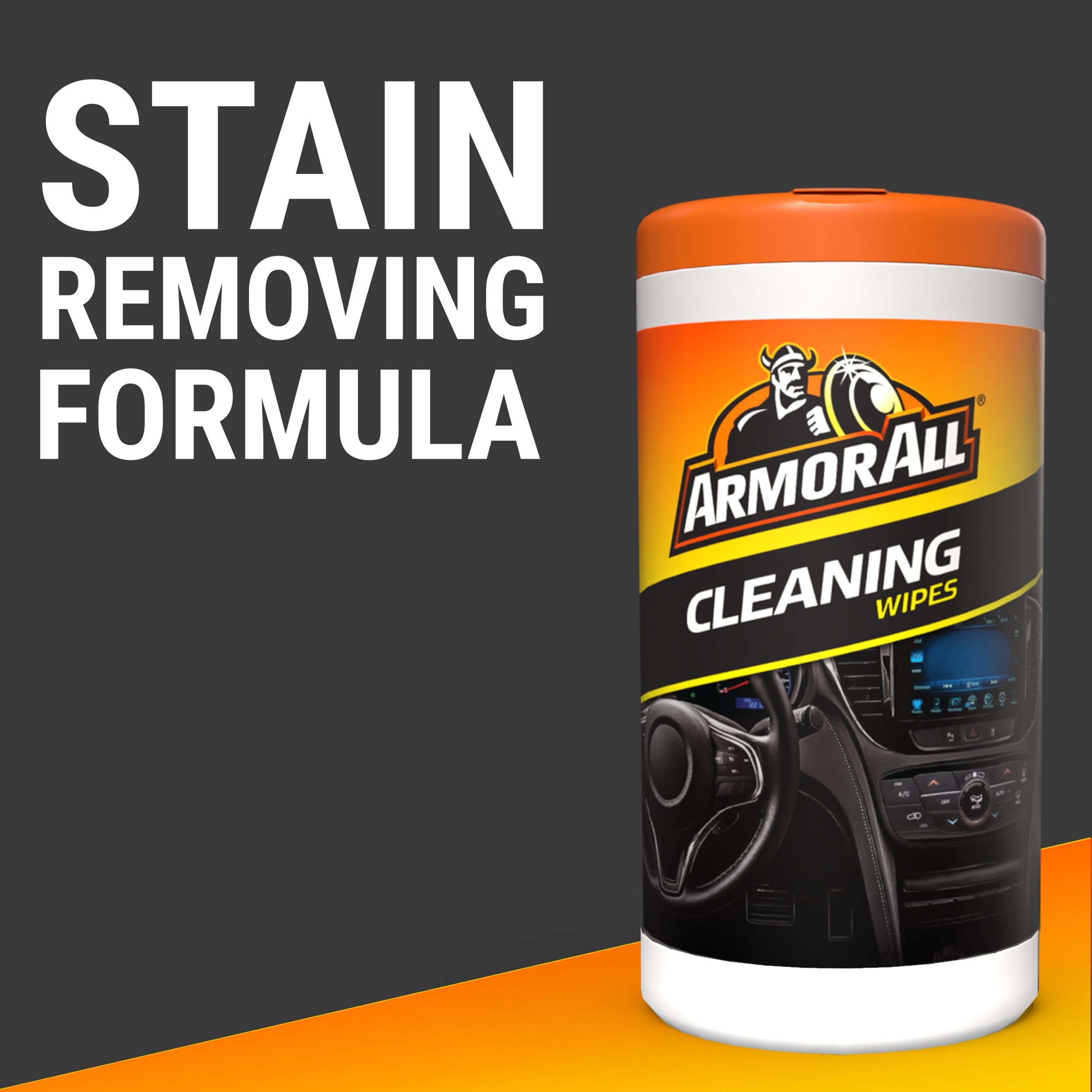Armor All Car Cleaning Wipes , Wipes for Car Interior and Car Exterior, 50 Wipes Each