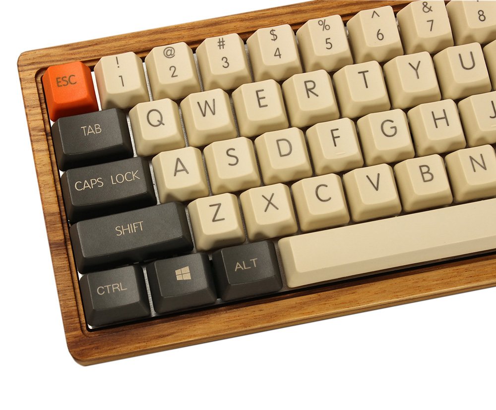 YMDK Carbon Top Print 87 104 60 Keycaps Thick PBT OEM Profile Keycap for MX Mechanical Keyboard (Only Keycap) (61)