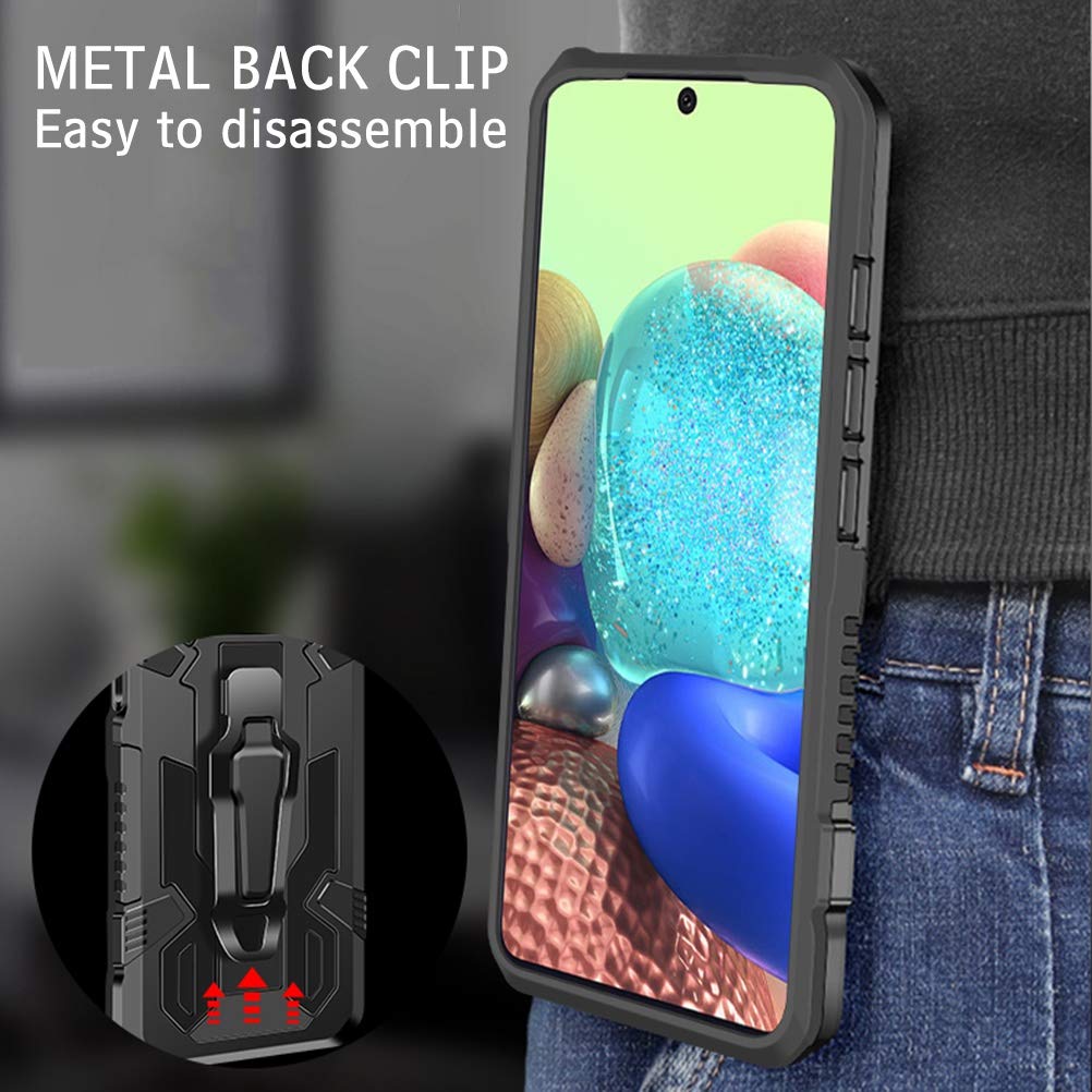 Hicaseer Oppo Reno2 Z Case,Shockproof Military Grade Double Layer TPU Protective Case Integrated Bracket Case for Oppo Reno2 Z 6.53" -Red