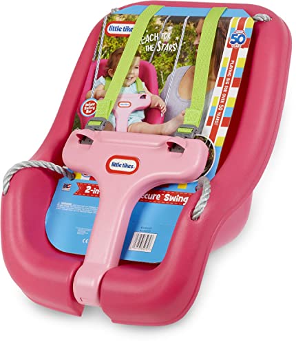 Little Tikes -2-in-1 Snug 'n Secure Swing 4pk-Magenta, 650727M