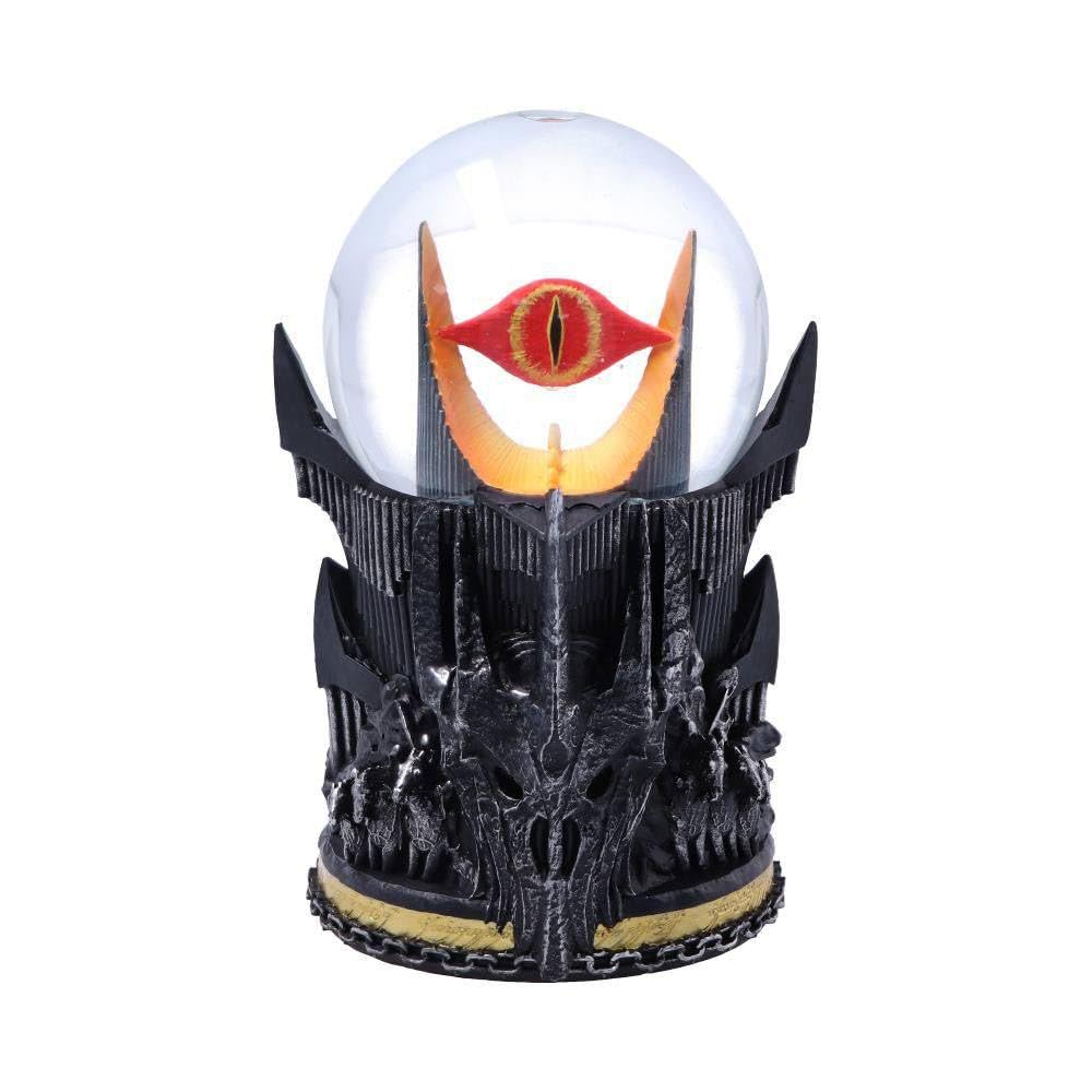 Nemesis Now Officially Licensed Lord of The Rings Sauron Snow Globe, Grey, 18cm