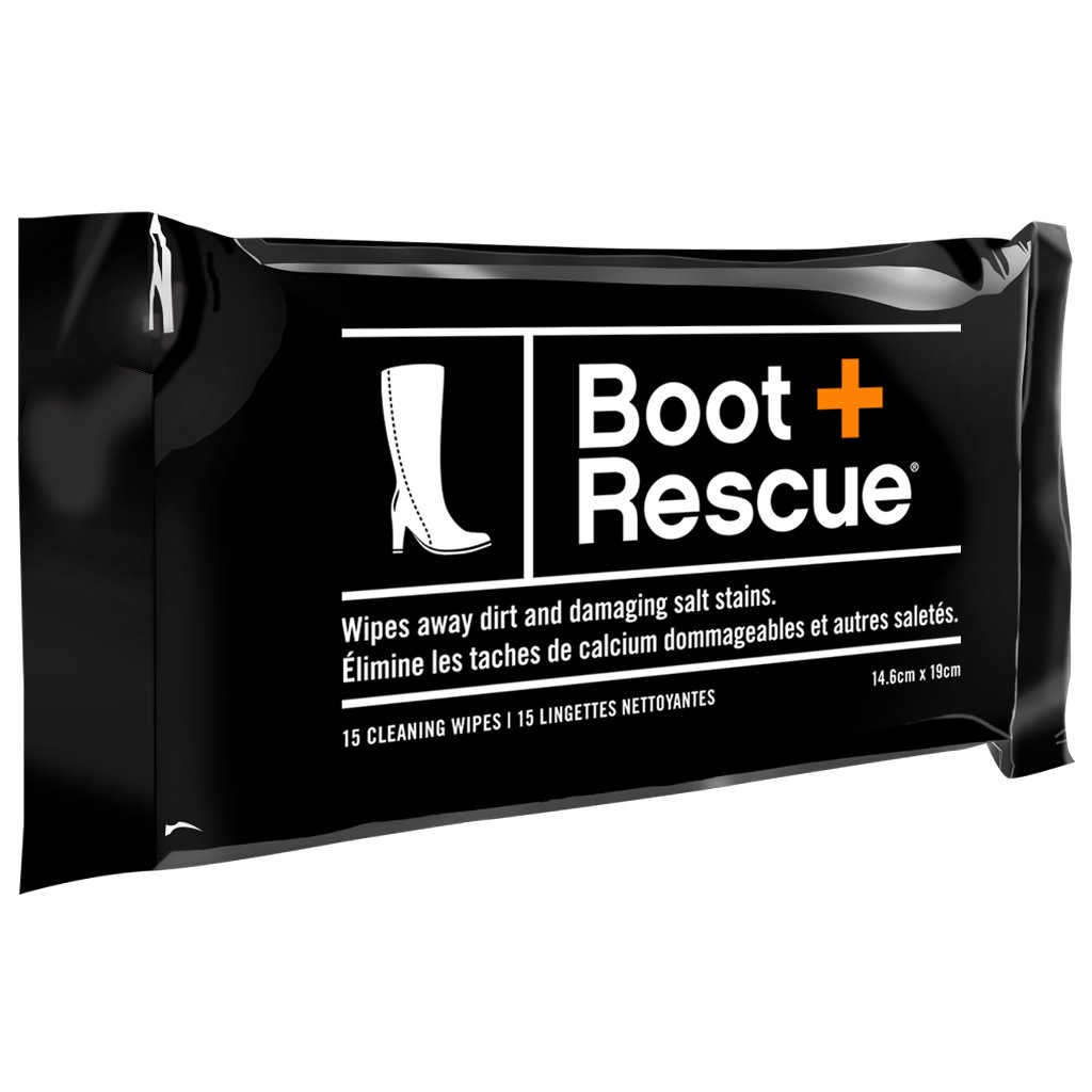 Boot Rescue All-Natural Cleaning Wipes. Remove Dirt & Damaging Salt Stains from Leather & Suede Shoes & Boots. Re-sealable Pack of 15 Wipes.