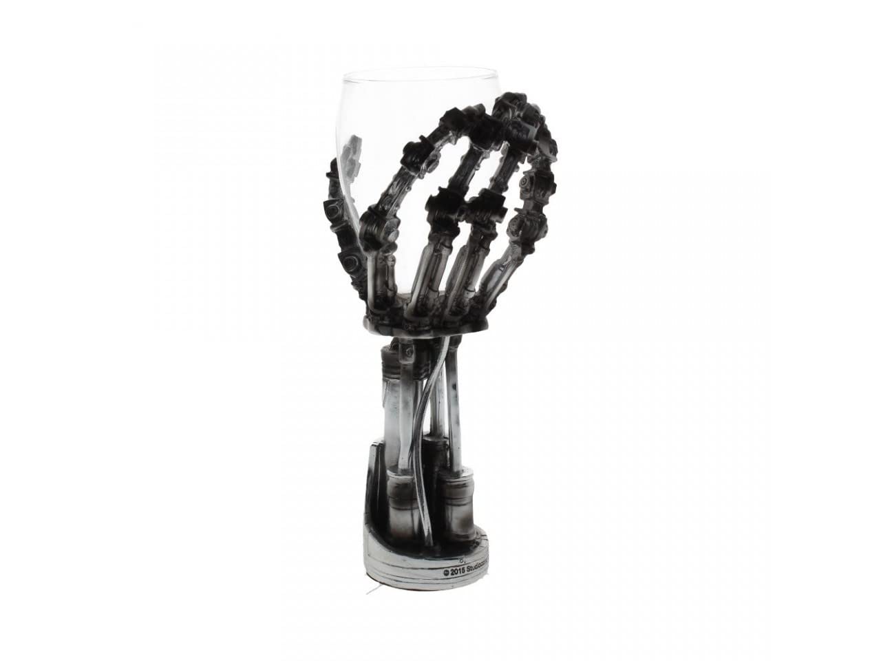 Nemesis Now B1457D5 Terminator Hand Goblet 19cm Silver, Resin w/Stainless Steel Insert