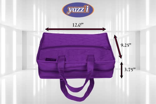 Yazzii 100 Spool Thread Organizer - Thread Holder Organizer - Portable Thread Storage Bag Purple