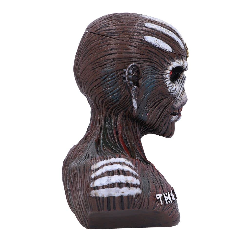 Nemesis Now Officially Licensed Iron Maiden The Book of Souls Bust Box (Small) Brown, 11.5cm