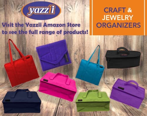 Yazzii 100 Spool Thread Organizer - Thread Holder Organizer - Portable Thread Storage Bag Purple