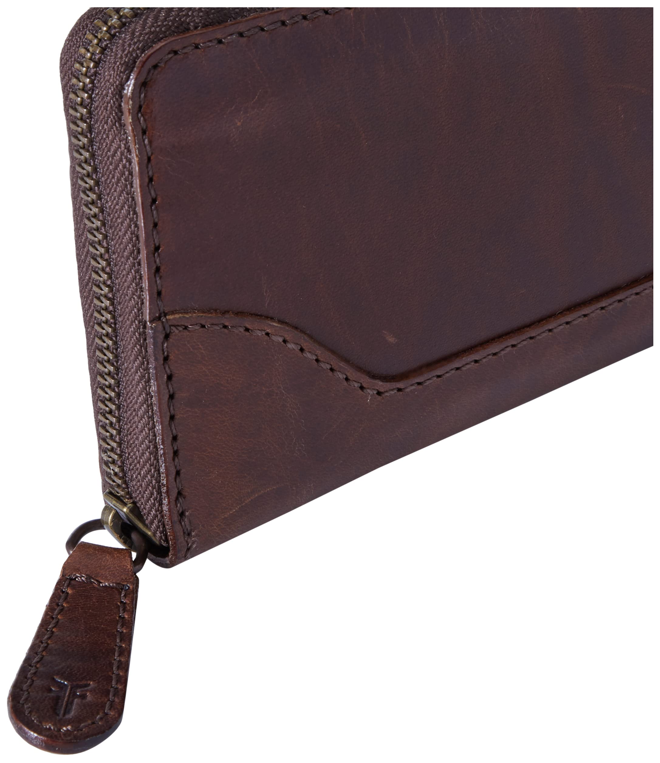 Frye Women's Melissa Zip Wallet, Dark Brown, One Size