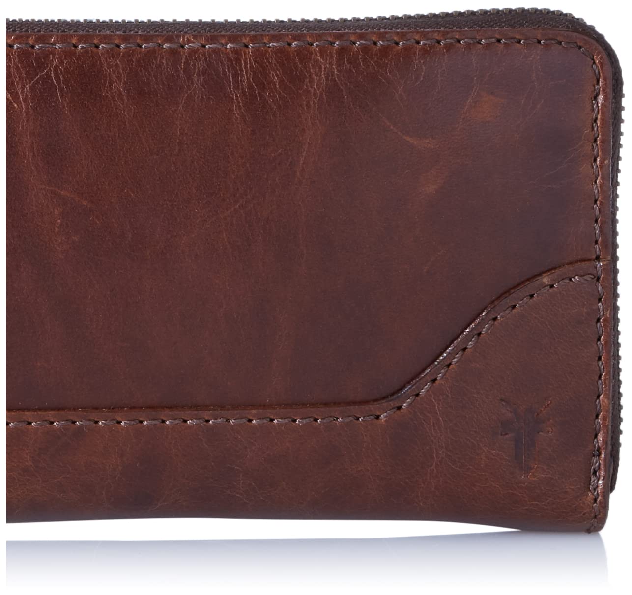 Frye Women's Melissa Zip Wallet, Dark Brown, One Size