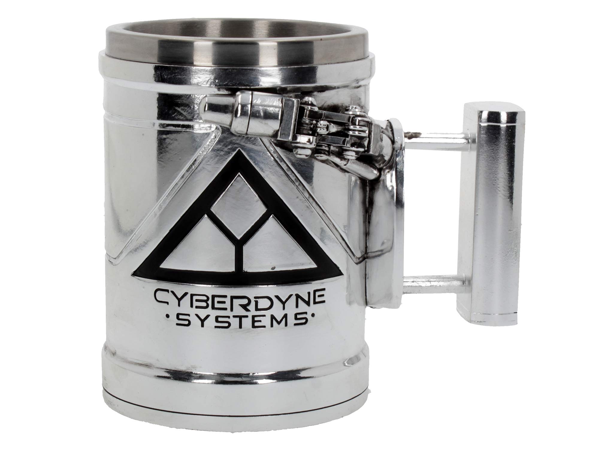 Nemesis Now T-800 Terminator 2 Judgement Day Tankard Mug Featuring the Cyberdyne Systems Logo, Officially Licensed Hand-Painted Resin, Futuristic Sci-Fi Decor, 17cm
