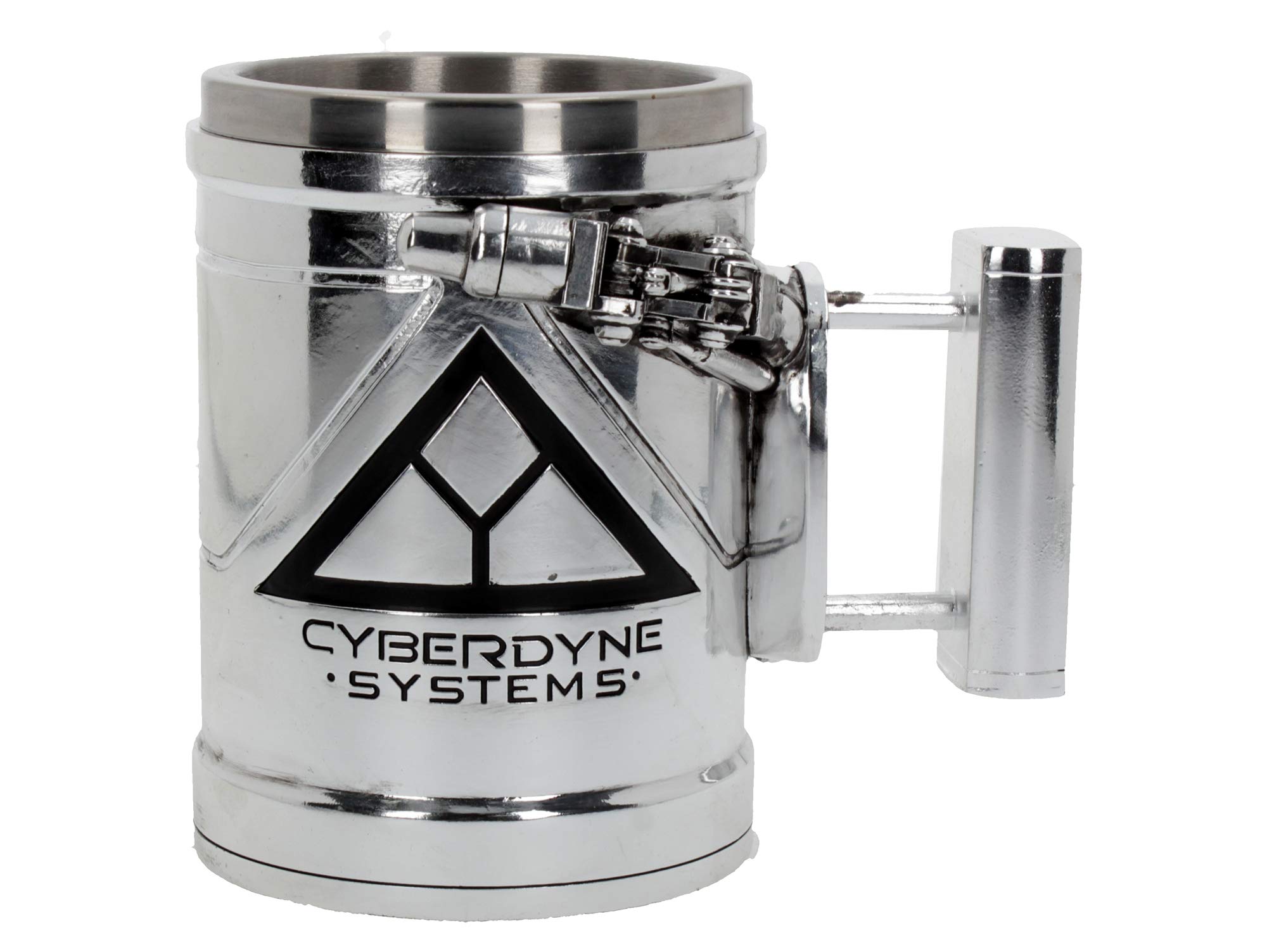 Nemesis Now T-800 Terminator 2 Judgement Day Tankard Mug Featuring the Cyberdyne Systems Logo, Officially Licensed Hand-Painted Resin, Futuristic Sci-Fi Decor, 17cm