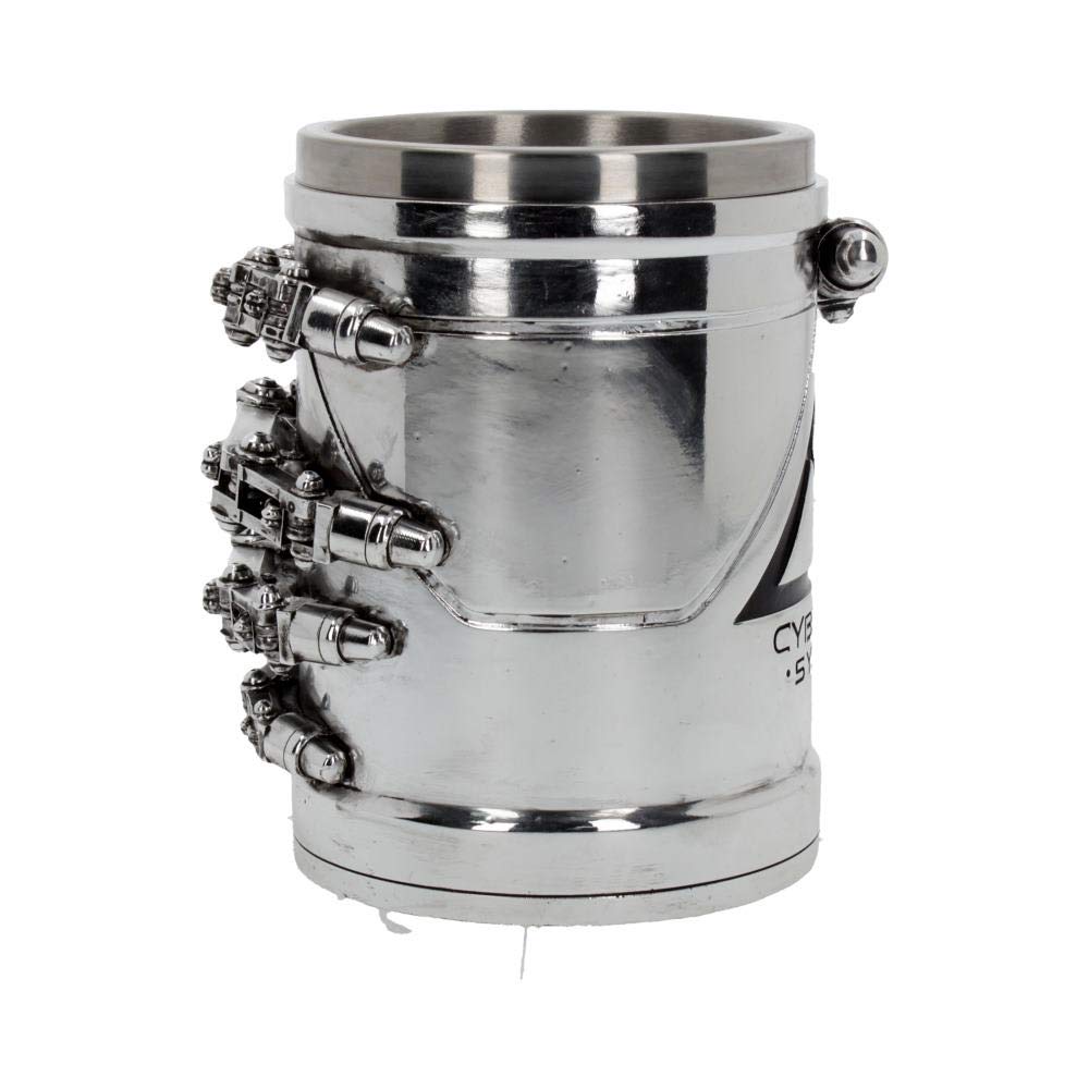 Nemesis Now T-800 Terminator 2 Judgement Day Tankard Mug Featuring the Cyberdyne Systems Logo, Officially Licensed Hand-Painted Resin, Futuristic Sci-Fi Decor, 17cm