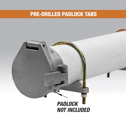 Buyers Products CC400 PVC Conduit Carrier Kit, 4 Inch Diameter, Mounting Hardware Included, Spring-Loaded Latch, Weather-Resistant Door Gasket